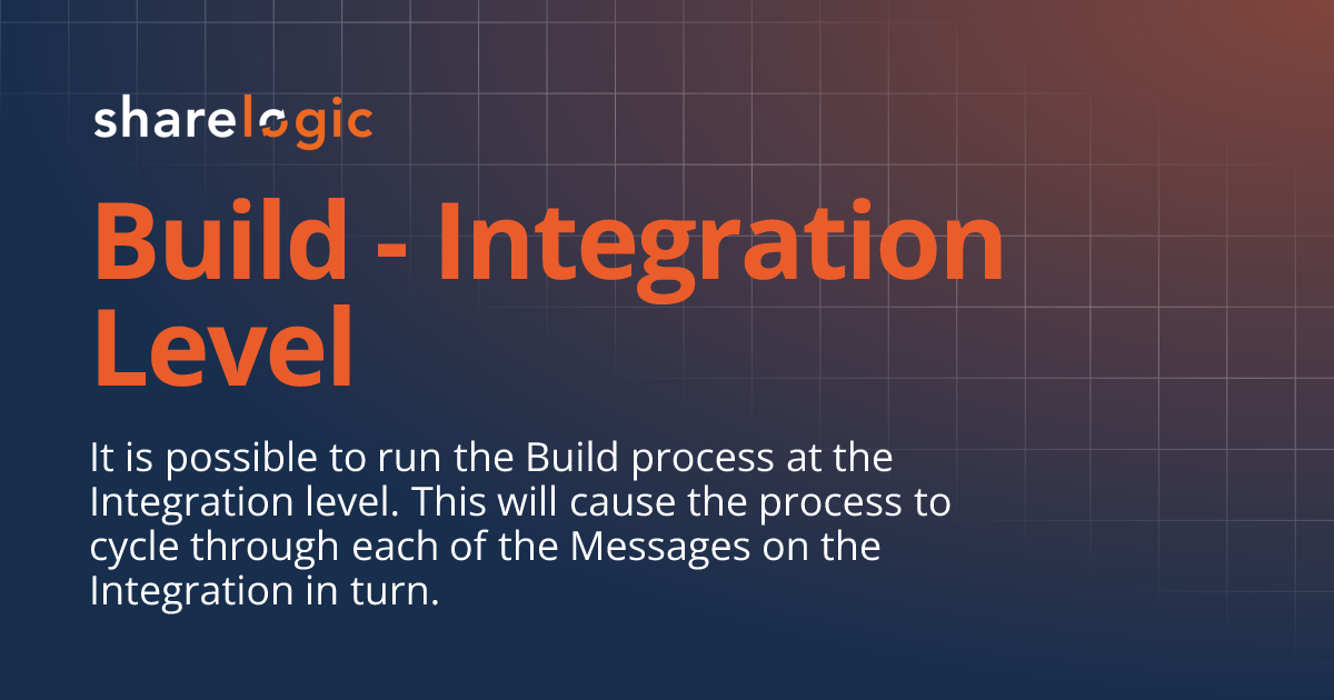 Build - Integration Level | 3.0 | Unifi Documentation