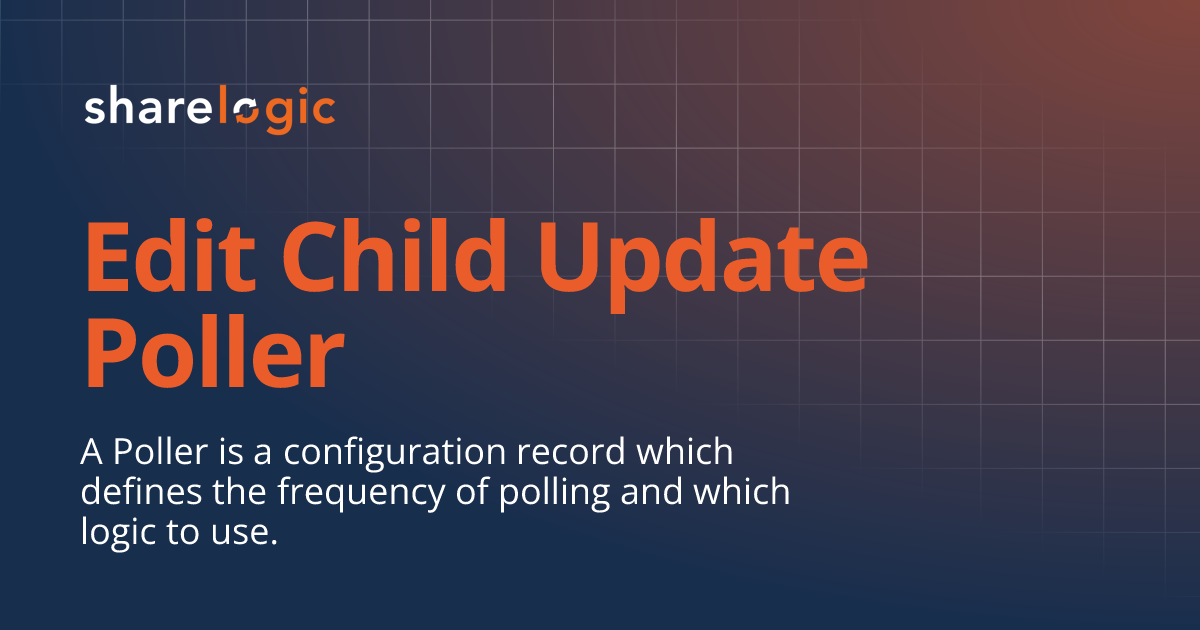 Edit Child Update Poller | Unifi Documentation