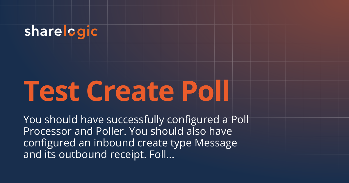 Test Create Poll | Unifi Documentation