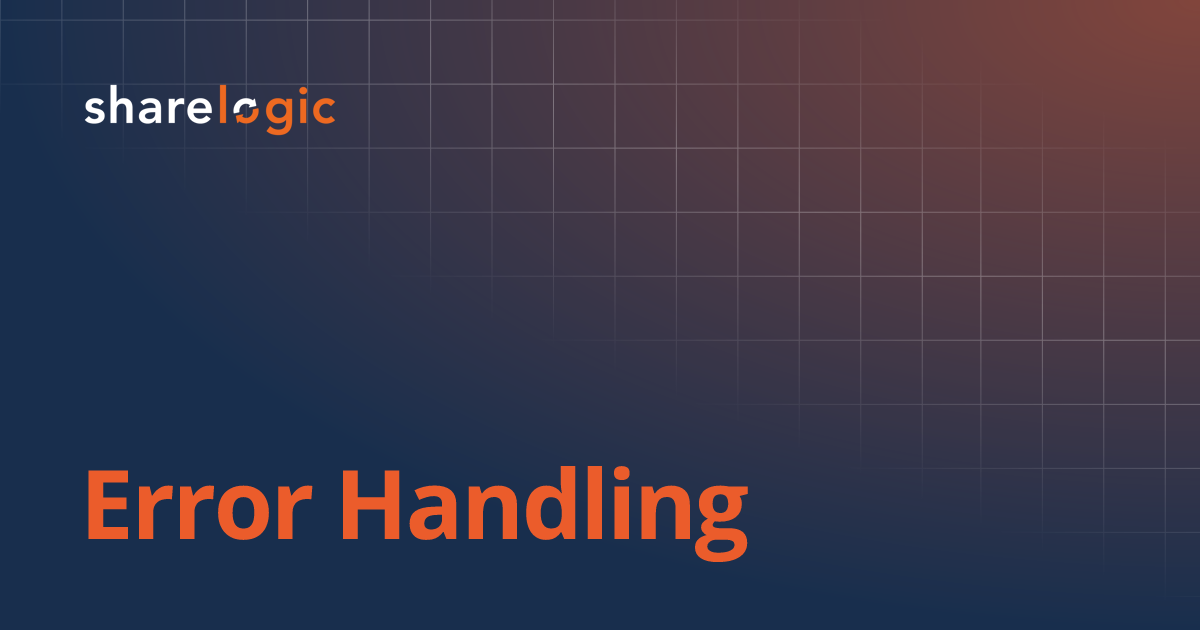 Error Handling | Unifi Documentation