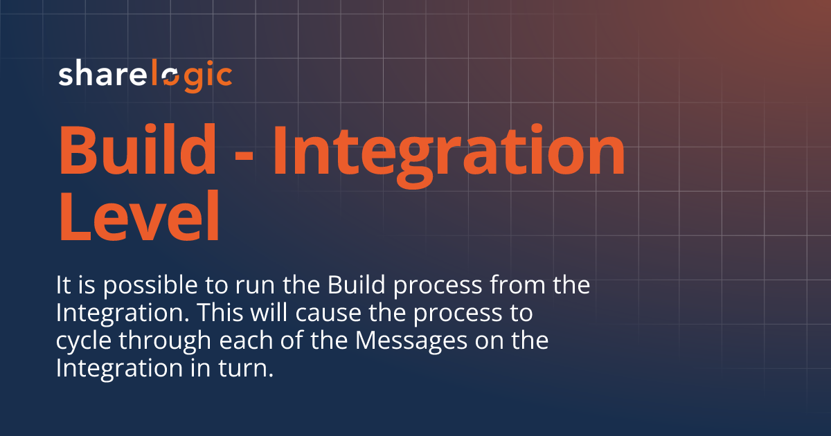 Build - Integration Level | 4.0 | Unifi Documentation