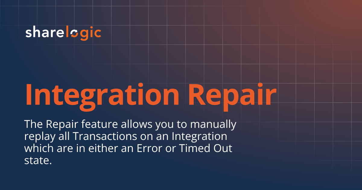 Integration Repair | Unifi Documentation