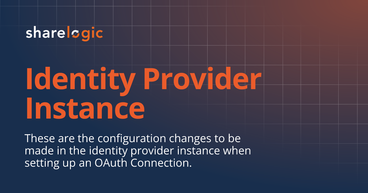 Identity Provider Instance | Unifi Documentation