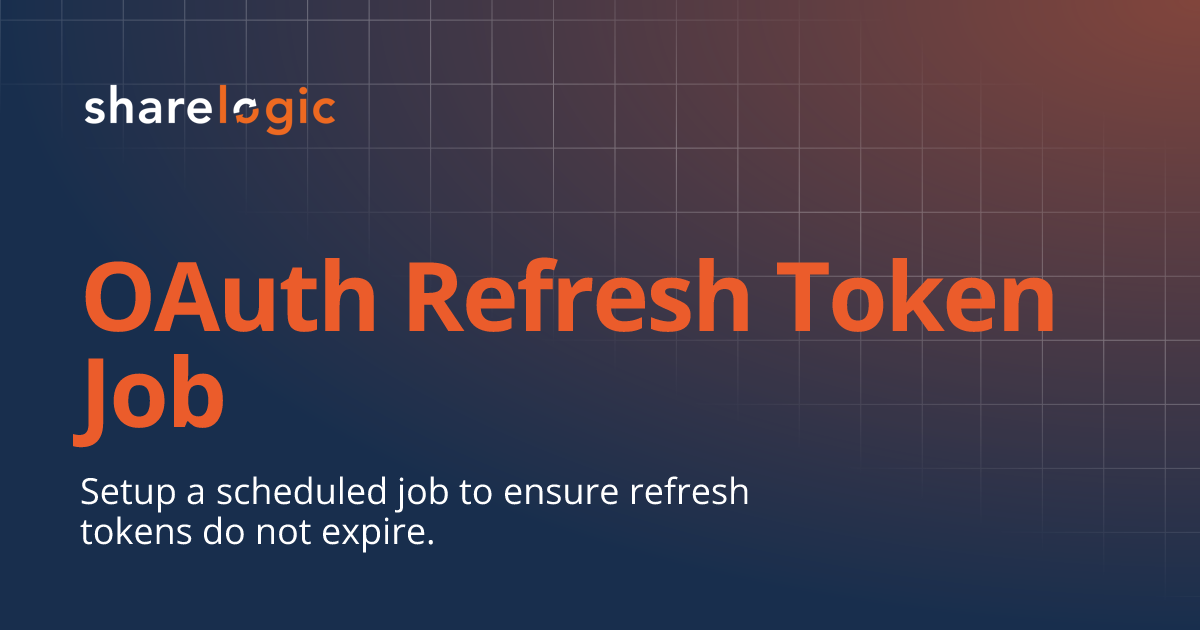 OAuth Refresh Token Job | Unifi Documentation