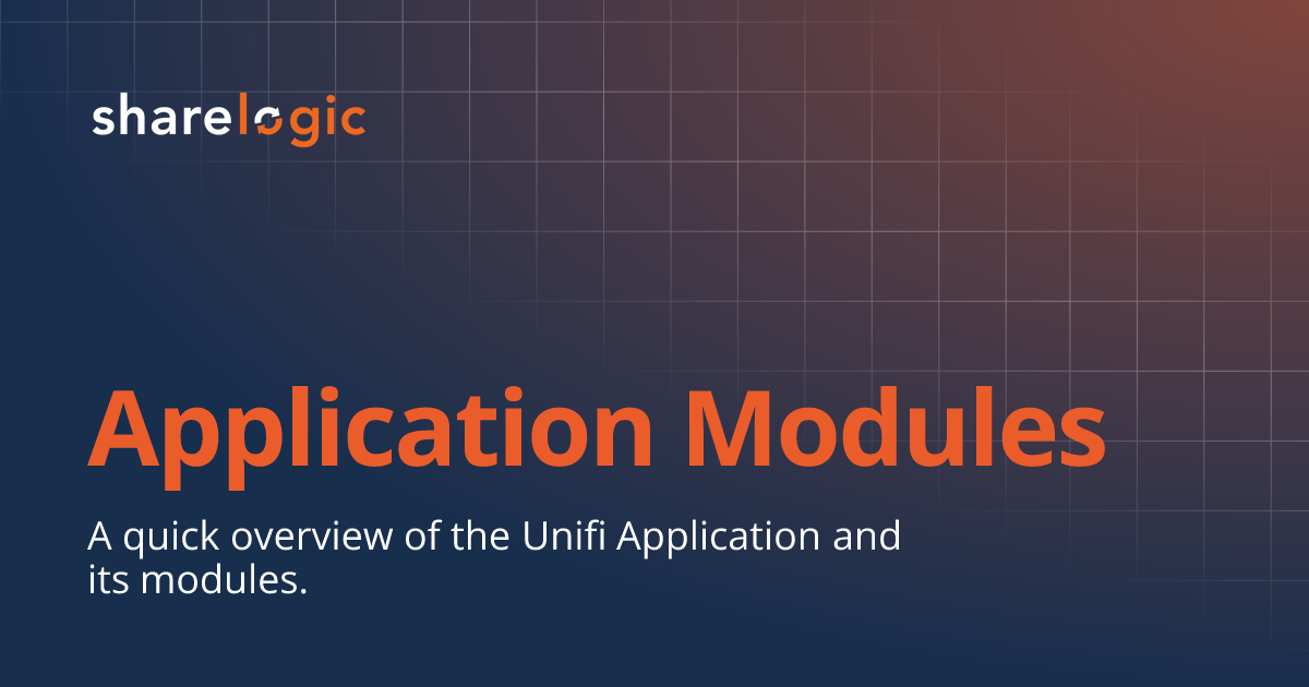 Application Modules | Unifi Documentation